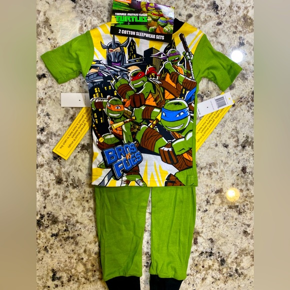 Nickelodeon | Pajamas | Nickelodeon Mutant Ninja Turtles Boys 4 Piece ...